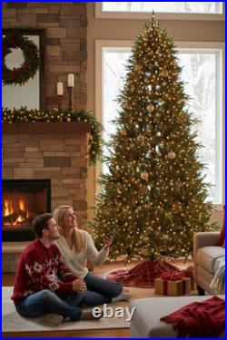 9 Ft. Jackson Noble Fir LED Pre-Lit Artificial Christmas Tree T24 ...
